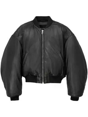 Marc Jacobs Leather Bomber Jacket
