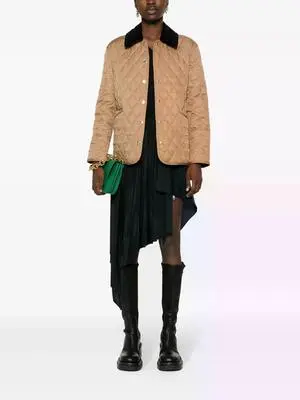 Burberry Corduroy-collar Quilted Jacket