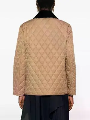 Burberry Corduroy-collar Quilted Jacket