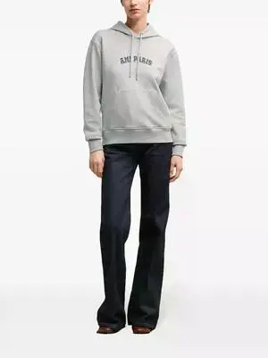 AMI Paris Logo Print Cotton Hoodie