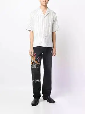 Amiri Varsity Tiger Straight-leg Jeans