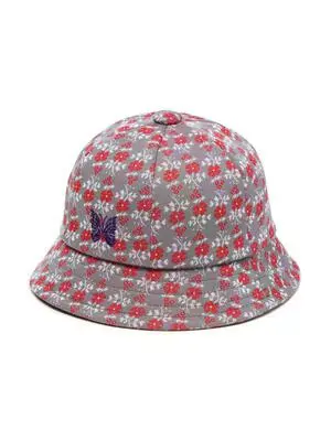 Needles Logo-embroidered Floral Bucket Hat