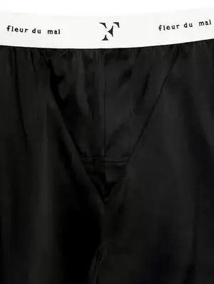 FLEUR DU MAL Silk Blend Boxer Shorts