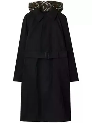 Burberry Water-repellent Raincoat With Concealed Hood