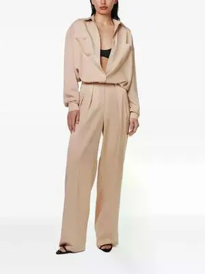 ANNAFOXY Sand Beige Pintuck Detail Shirt