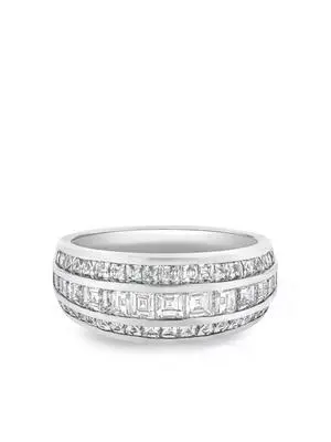 PRAGNELL Platinum Manhattan Diamond Ring - Silver
