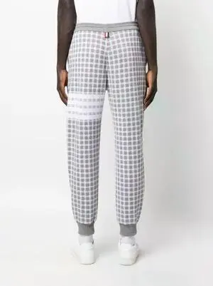 Thom Browne Checked Jacquard Track Pants