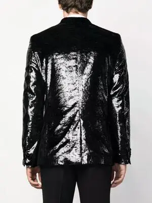Philipp Plein Metallic-effect Single-breasted Blazer