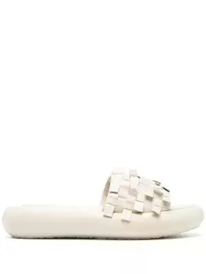 VIC MATIE Interwoven Leather Slides