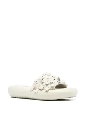 VIC MATIE Interwoven Leather Slides