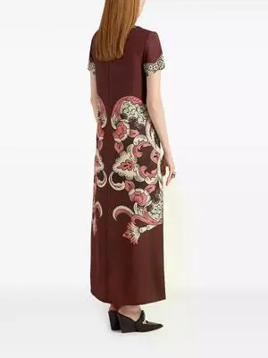 La DoubleJ Swing Midi Dress - Brown