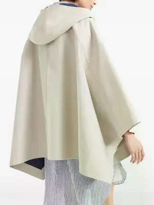 Brunello Cucinelli Cape-sleeved Jacket With Hood