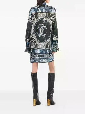 Roberto Cavalli Silk Long Shirt
