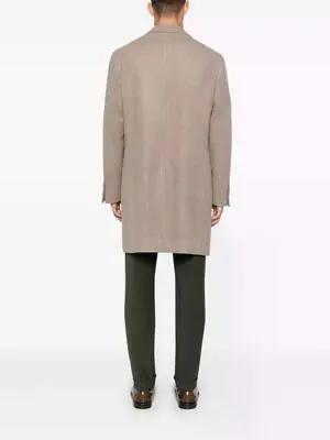 Canali Double-breasted Felted Wool Coat