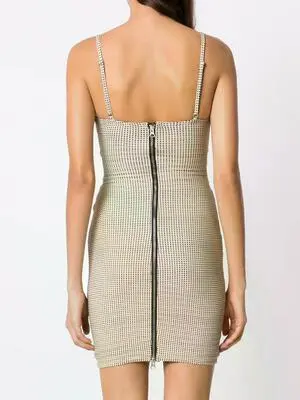 AMIR SLAMA Polka-dot Print Cutout Dress