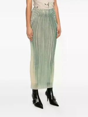 JEAN PAUL GAULTIER Spiral Maxi Skirt