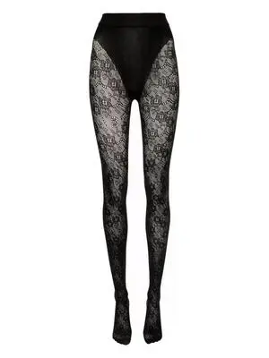VICTORIA BECKHAM VB Monogram Lace Tights
