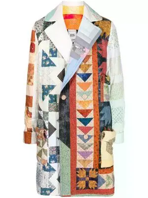 BETHANY WILLIAMS Double-breasted Patchwork Coat - Multicolour