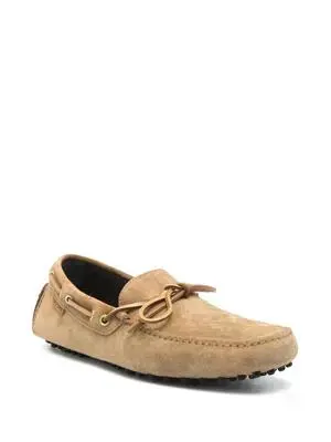 TOM FORD Suede Boat Shoes - Neutrals