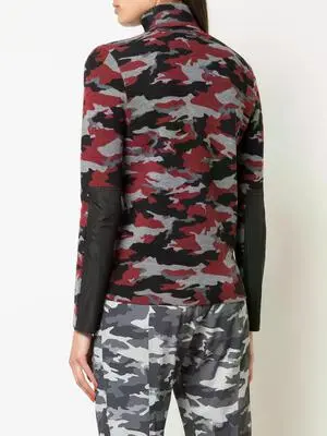 Aztech Mountain Matterhorn Camouflage Print Turtleneck Jumper