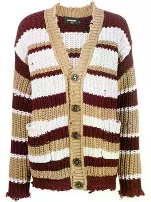 Dsquared2 Striped Buttoned Cardigan