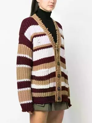 Dsquared2 Striped Buttoned Cardigan