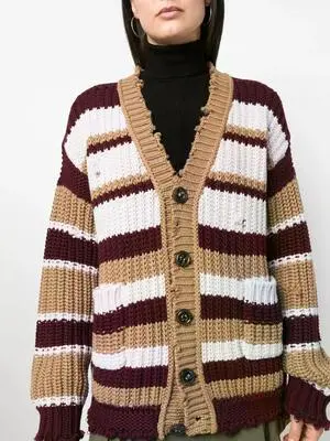 Dsquared2 Striped Buttoned Cardigan