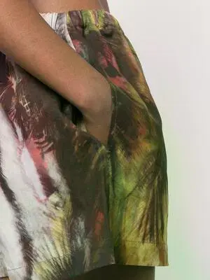 Alanui Tropical-print Thigh-length Shorts