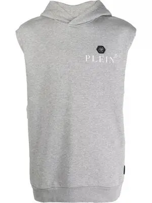 Philipp Plein Hexagon Sleeveless Hoodie