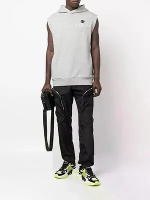 Philipp Plein Hexagon Sleeveless Hoodie
