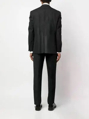 LARDINI Striped Single-breasted Suit - Black