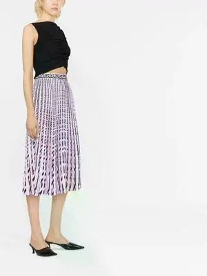 Versace Gathered Sleeveless Top