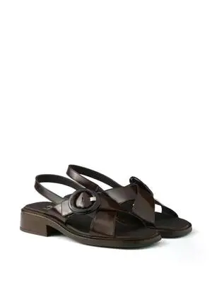 Prada Buckled Slingback Sandals