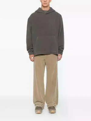 RIER Felted Virgin Wool Hoodie - Grey