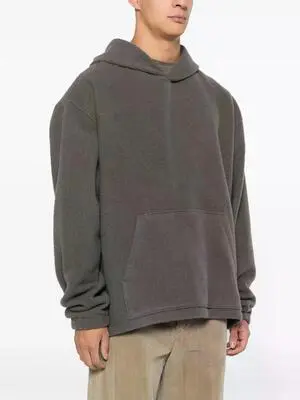 RIER Felted Virgin Wool Hoodie - Grey