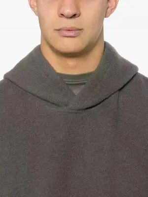 RIER Felted Virgin Wool Hoodie - Grey