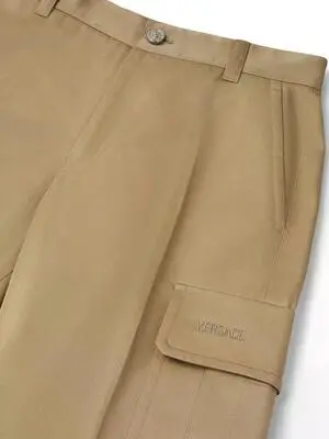 Versace Logo-embroidered Cargo Trousers