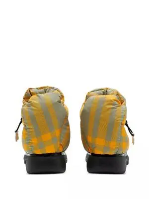Burberry Check Pillow Padded Ankle Boots
