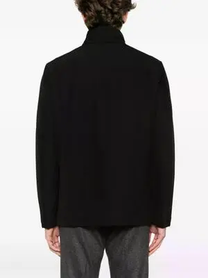 FAY Textured Jacket - Black
