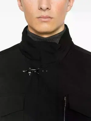 FAY Textured Jacket - Black