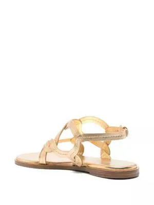 GIANVITO ROSSI Flat Leather Sandals