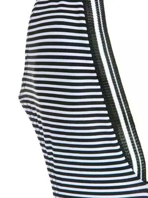 AMIR SLAMA Striped One Piece Swimsuit