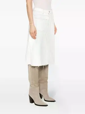 Tory Burch Deconstructed Denim A-line Skirt
