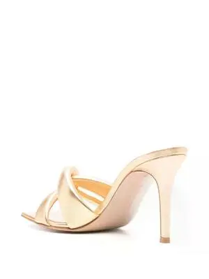GIANVITO ROSSI 85mm Amour Mules - Gold