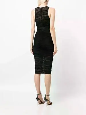 FLEUR DU MAL Ruched Midi Dress