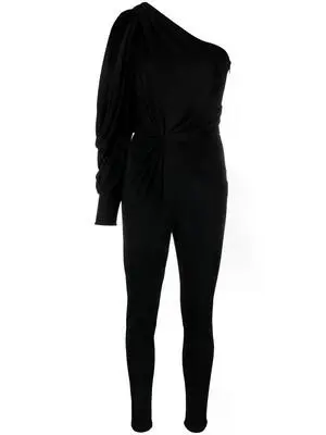 Saint Laurent One-shoulder Jumpsuit - Black