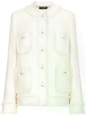 Dolce & Gabbana Rachel Round-neck Tweed Jacket