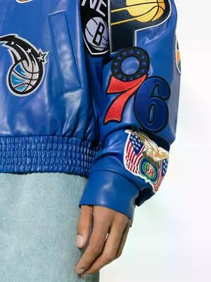 JEFF HAMILTON Nba Collage Jacket - Blue