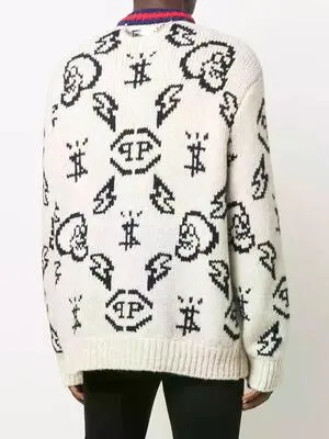Philipp Plein Usa Flag-print Crew Neck Jumper