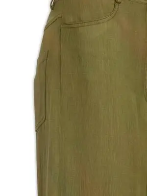 Alberta Ferretti Button-fastening Palazzo Trousers